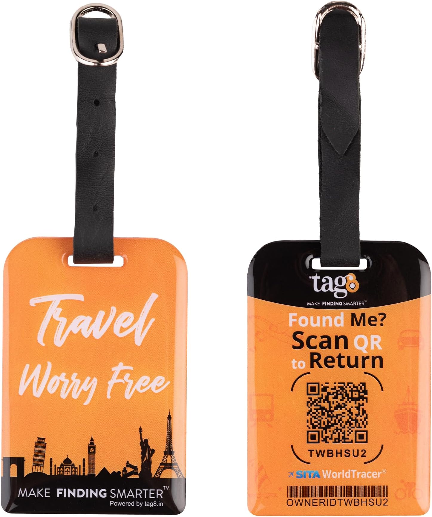 tag8 Bag Security Luggage Tag, Travel Worry Free Luggage Tag with ...