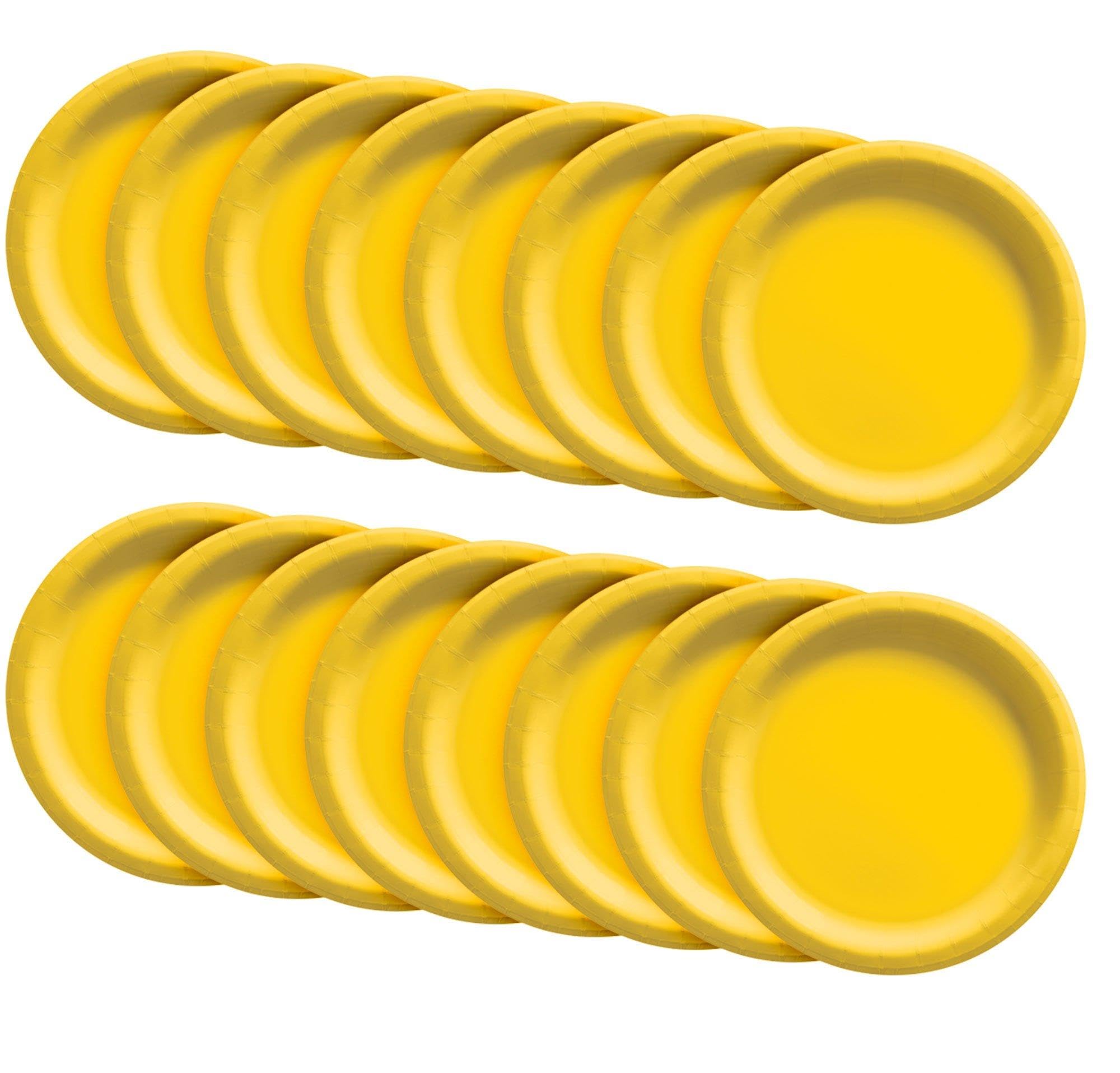 Pastel Yellow Paper Plates