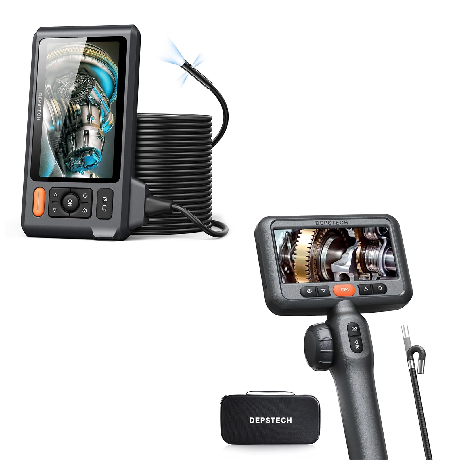 Amazon.com: DEPSTECH DS520 Triple Lens Sewer Inspection Camera with ...