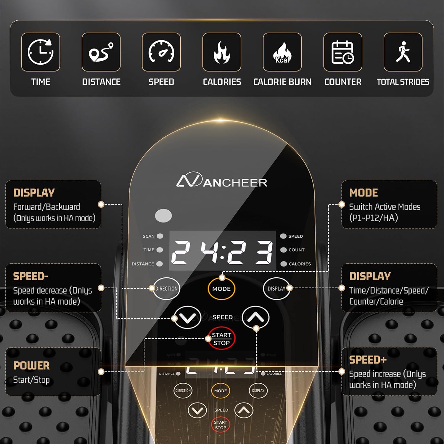 ANCHEER Under Desk Elliptical Machine User Manual