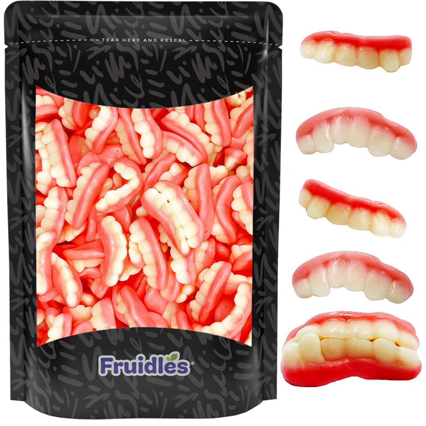 Amazon.com : Gummi Teeth Candy, Delicious Fruit Flavors Gummies (1 ...