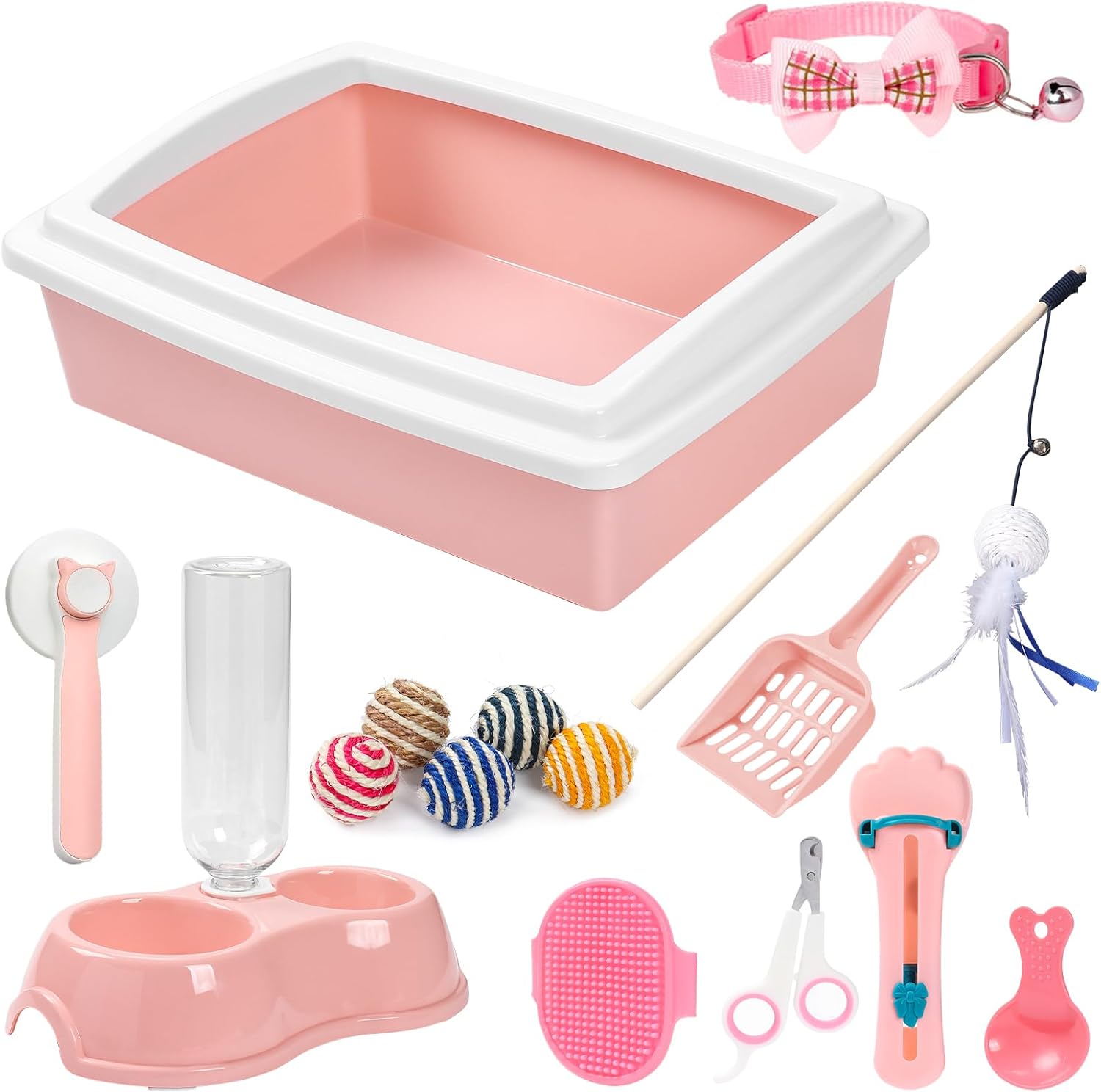 Amazon.com : VCZONE 15 Pcs Kitten Cat Starter Kits, Cat Litter Box ...