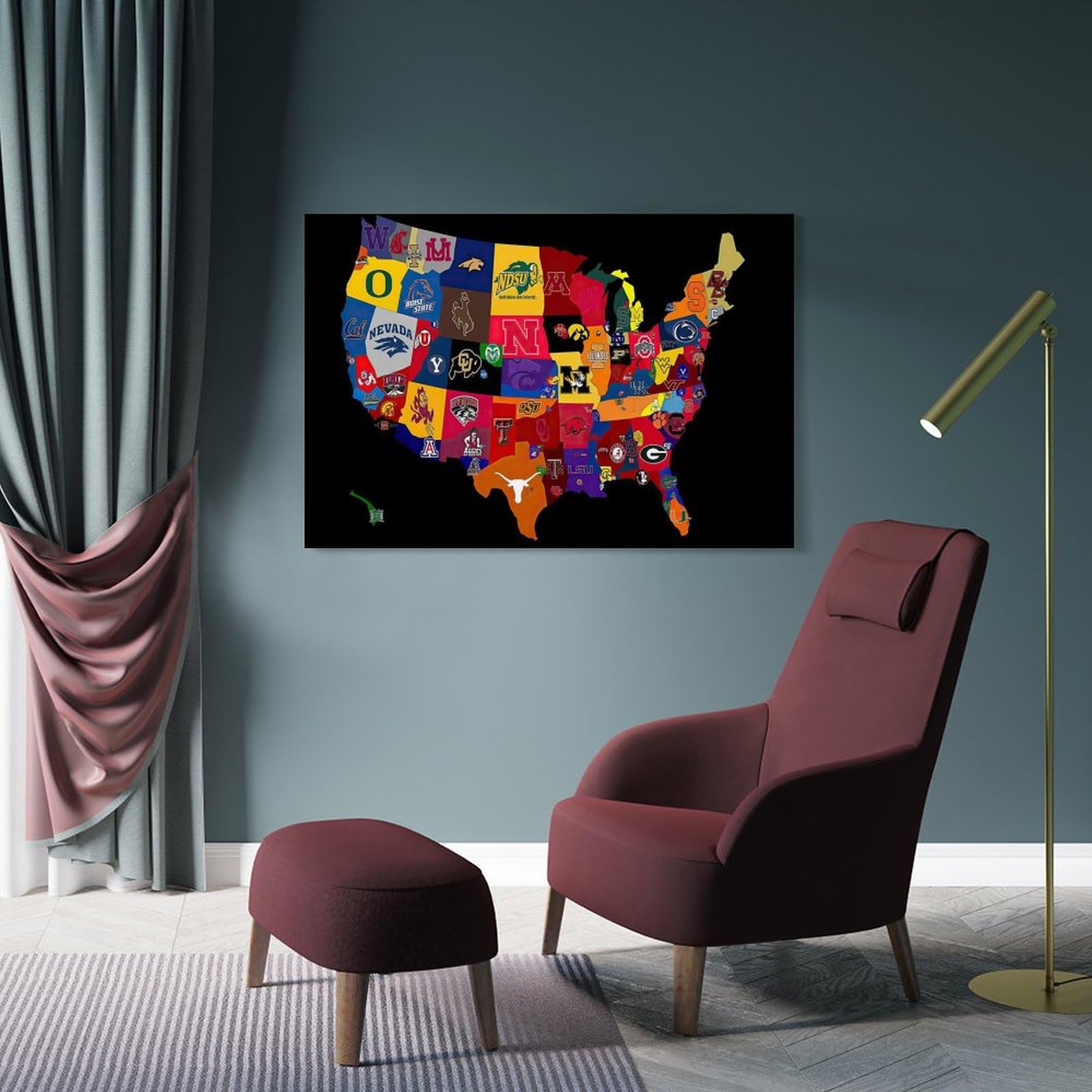 College Logo Wall Art