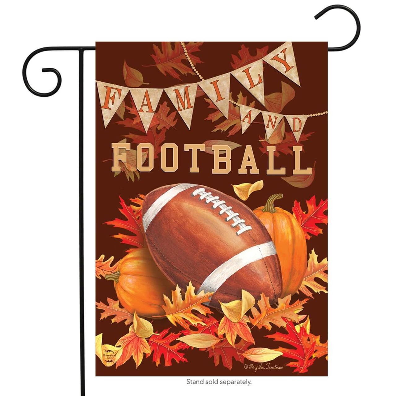 Amazon.com : Briarwood Lane Family & Football Fall Garden Flag : Patio ...