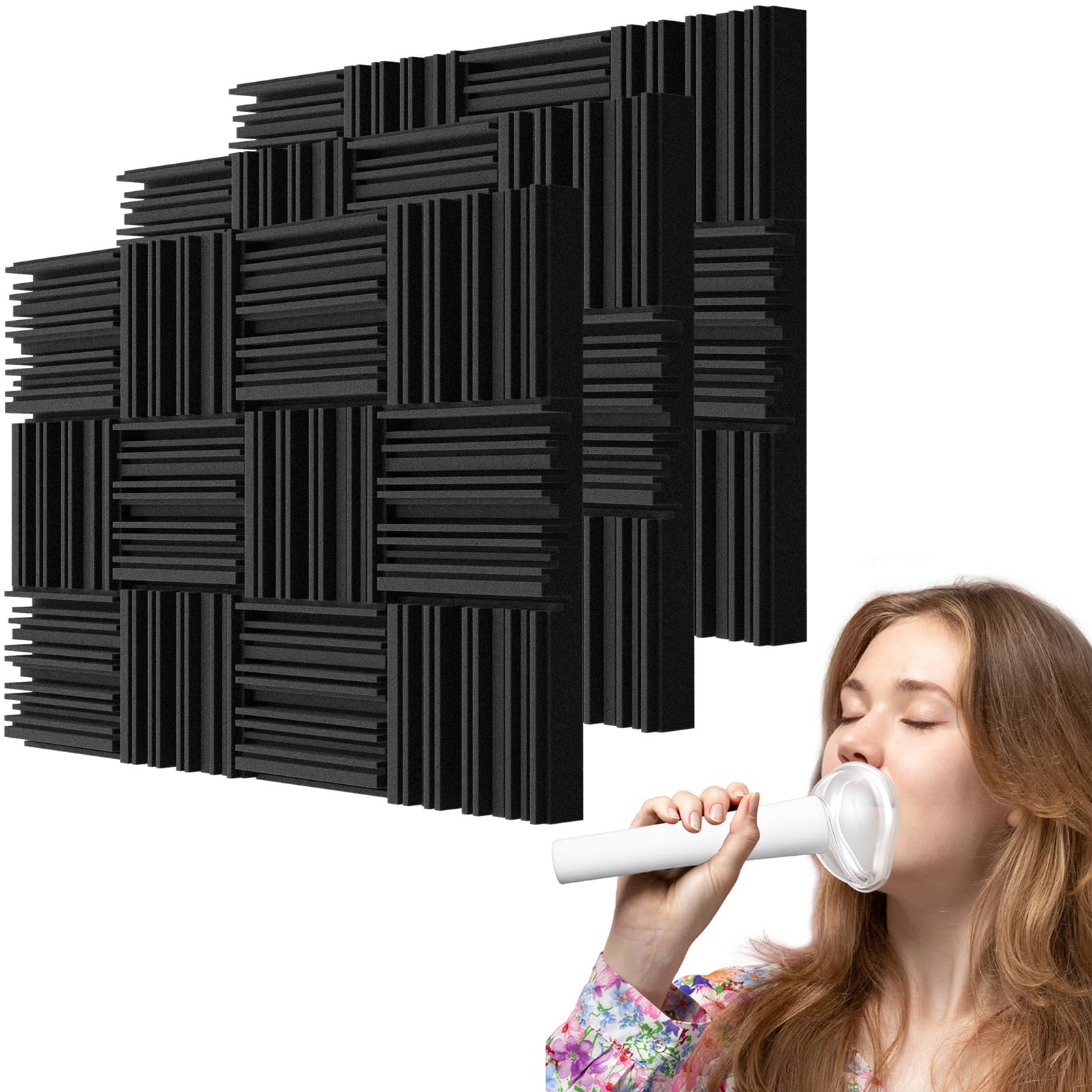Amazon.com: TroyStudio Acoustic Studio Absorption Foam Panel, 12 X 12 X ...
