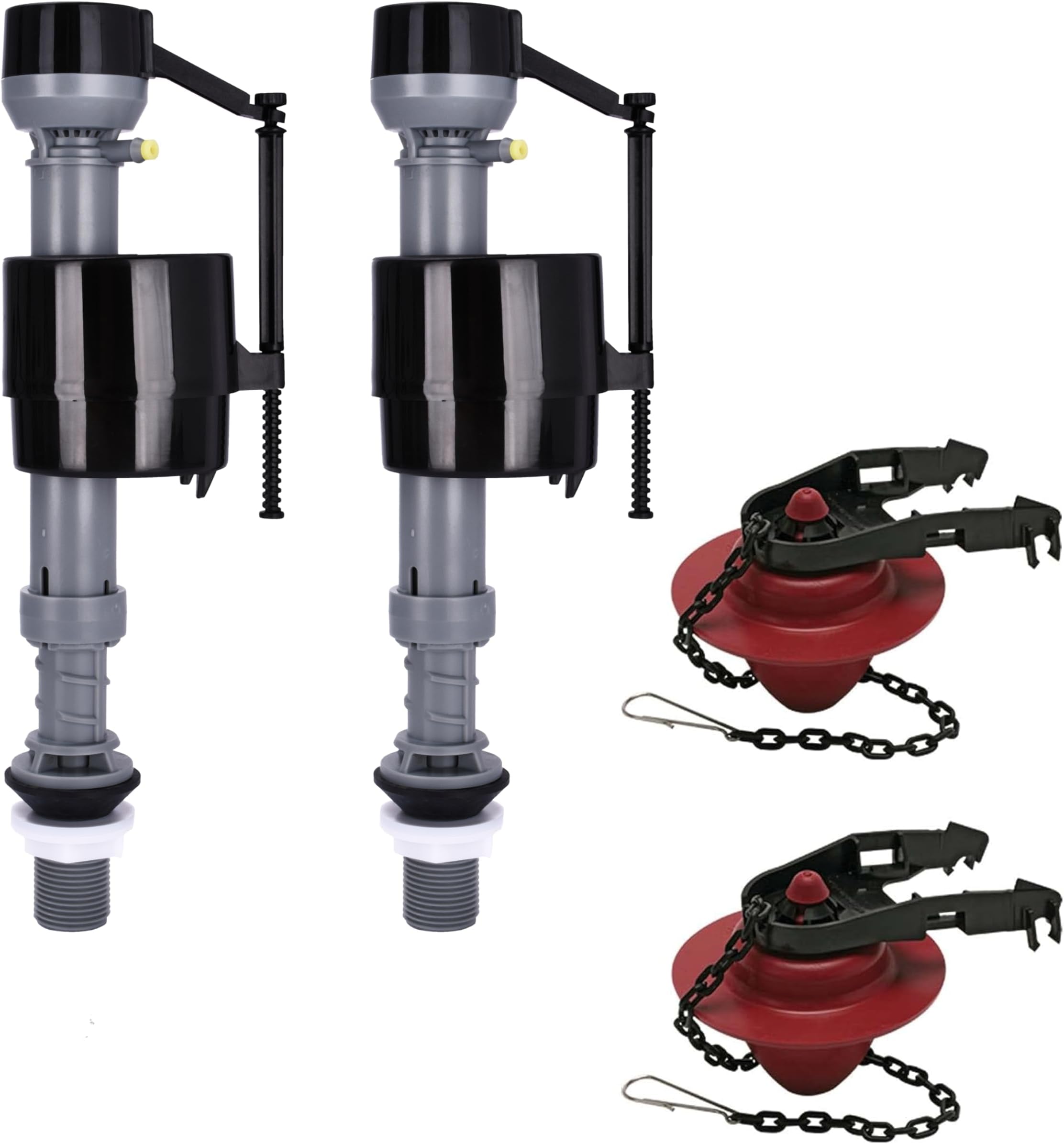 PLEMONT Toilet Tank Replacement Kit 2-Pack - Complete Parts: Universal ...