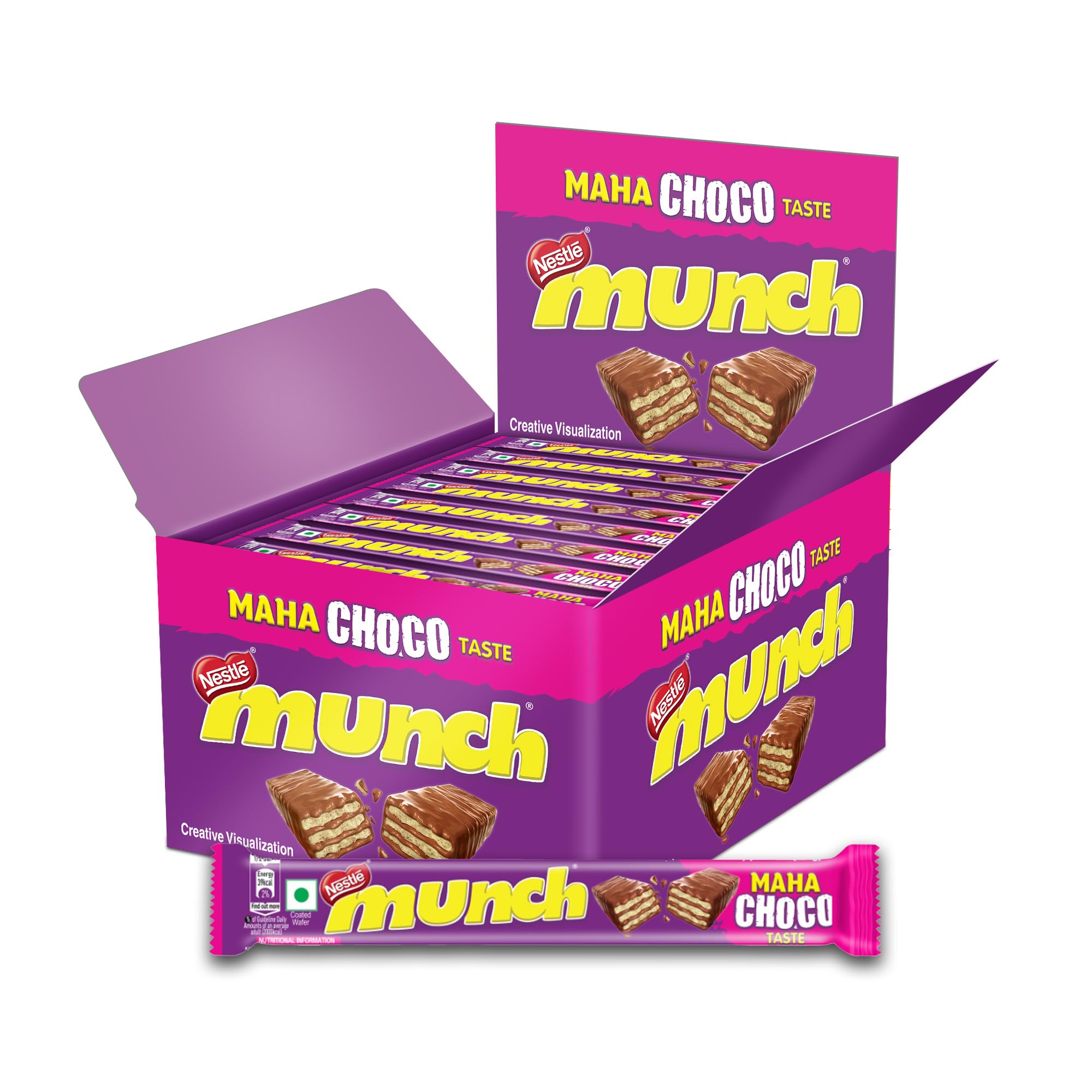 Nestlé Munch Maha Choco Taste,(42 units,18gm) x 2, 1512gm, Box : Amazon ...