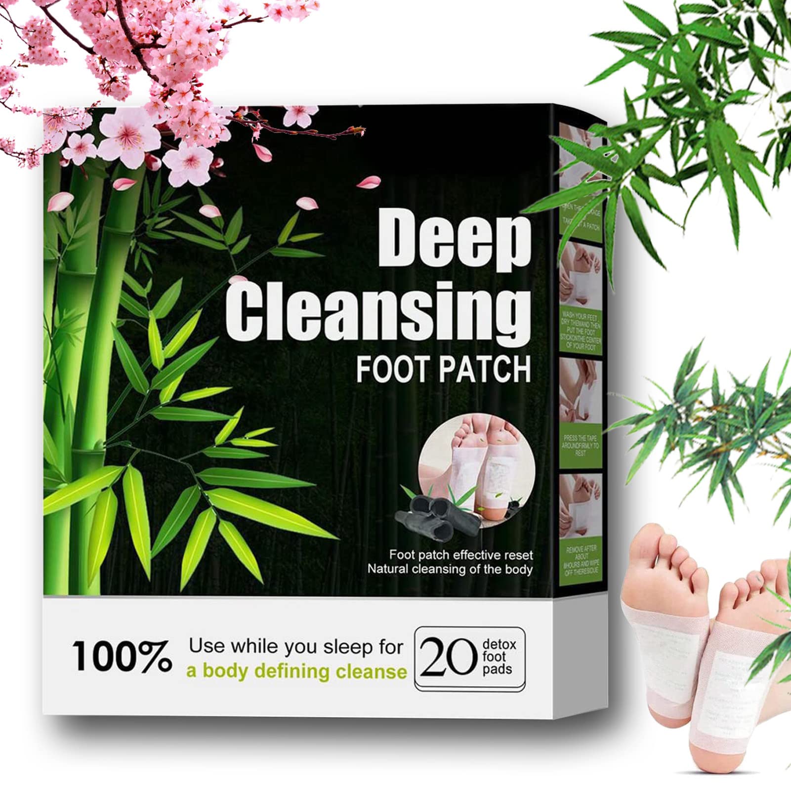 Japanese Foot Patches, Deep Cleansing Foot Patches for Stress Relief ...