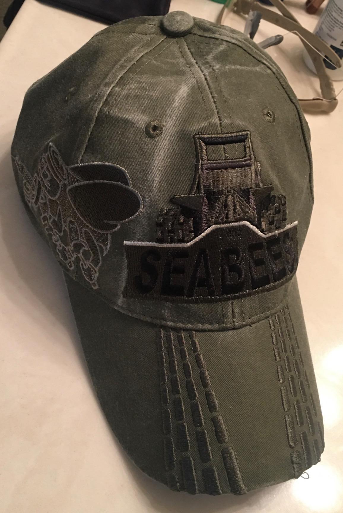 Amazon.com: U.S. Navy Seabees Bulldozer OD Green Ball Cap : Clothing ...
