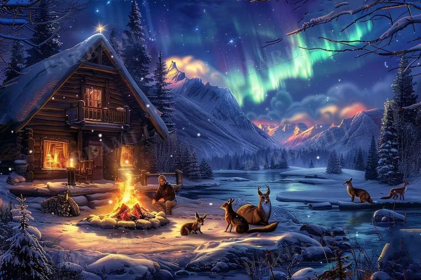 Winter Wallpaper Art Campfire HD Wallpaper: Camp, Fire, Snow, Camp