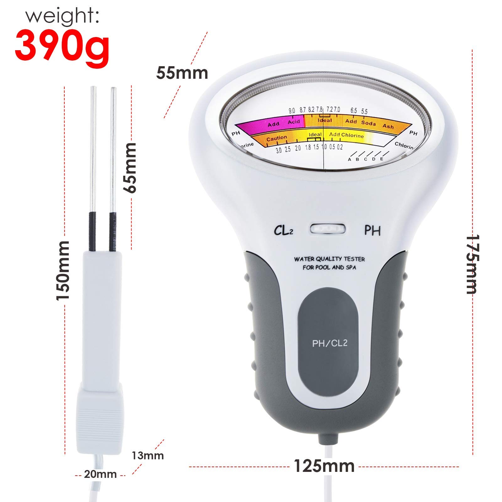 Snapklik.com : Portable Water Quality Analysis Chlorine & PH Meter ...