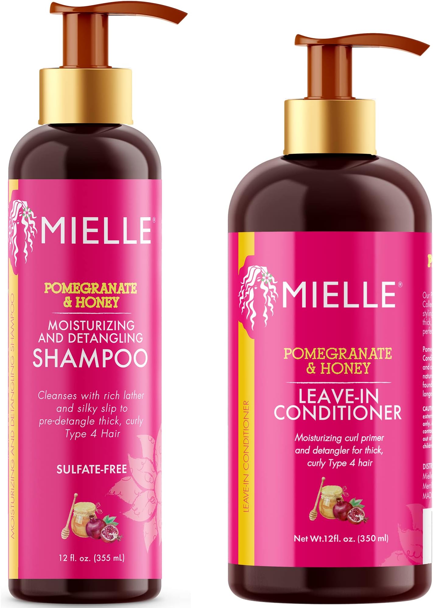 Amazon.com : Mielle Organics Pomegranate & Honey Leave-In Conditioner ...