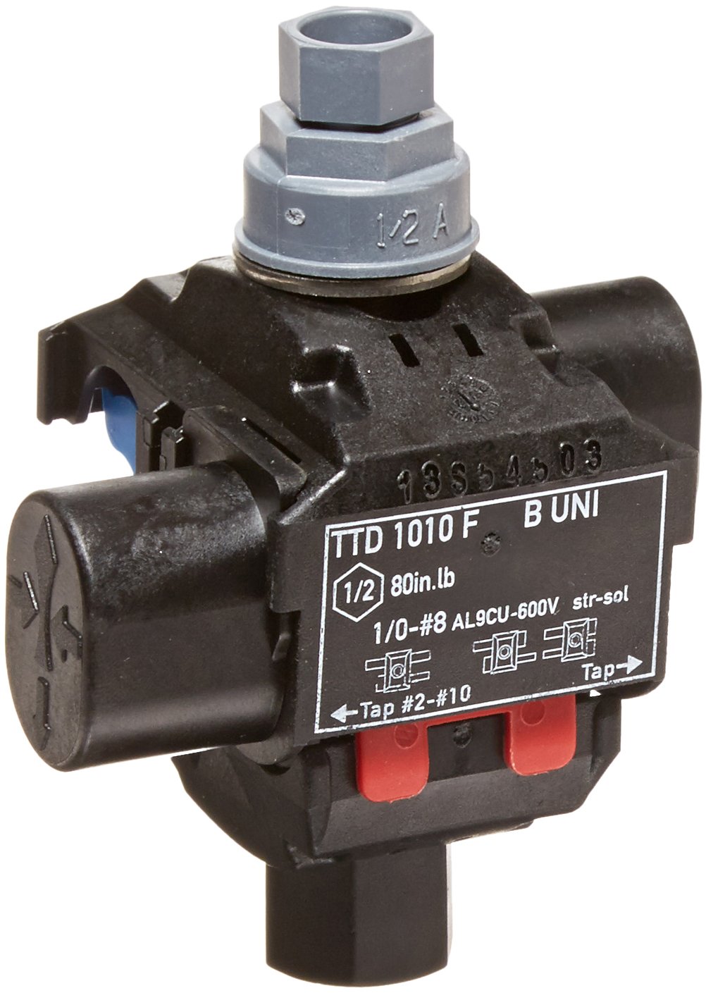 NSI IPCS1002 IPCS Series Easy-Tap Insulation Piercing Connector, 1/0-8 ...