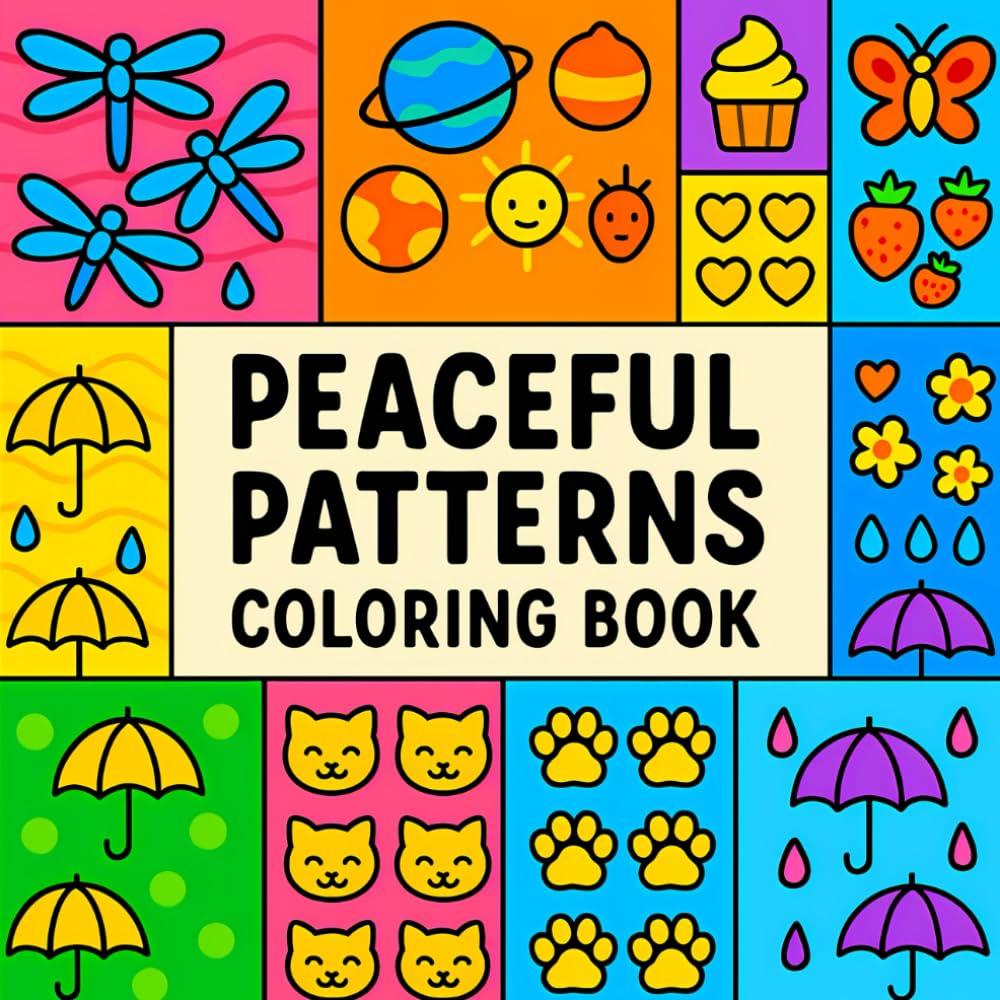 Amazon.com: Peaceful Patterns Coloring Book: Bold and Simple Designs ...