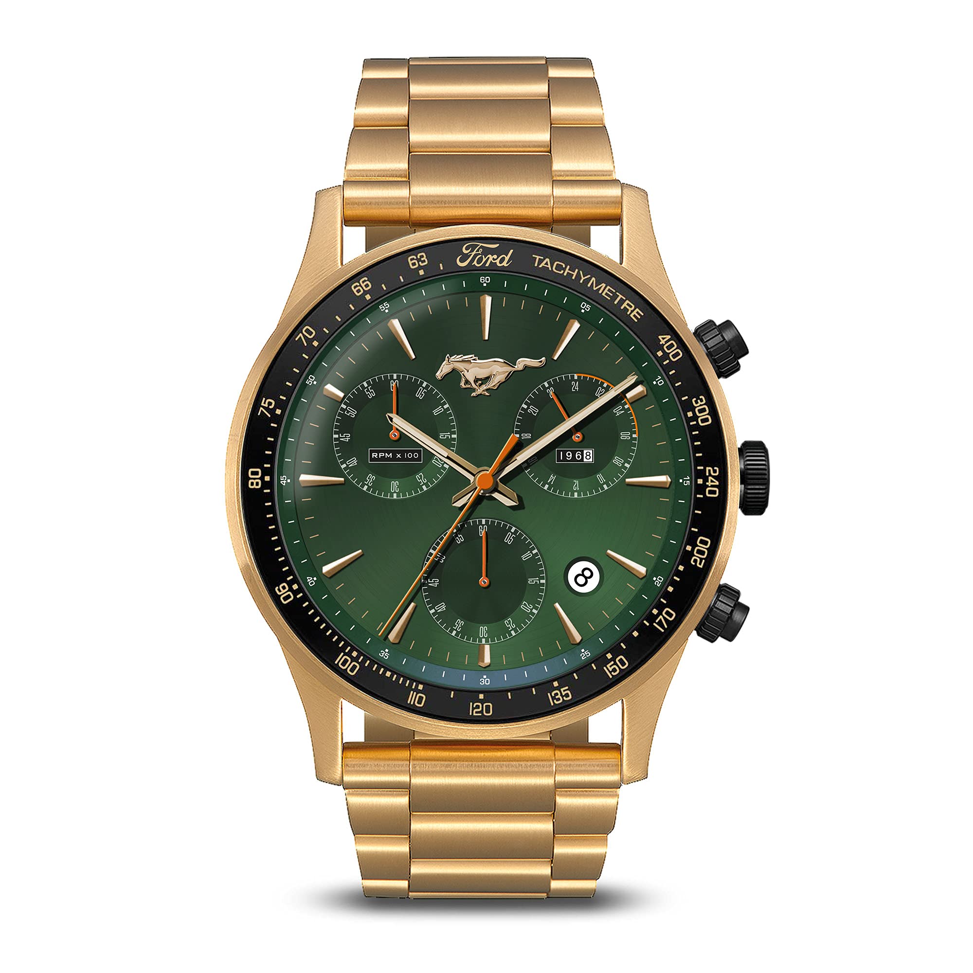 The Bradford Exchange Ford Mustang Fastback Gt 390 Mens Chronograph ...