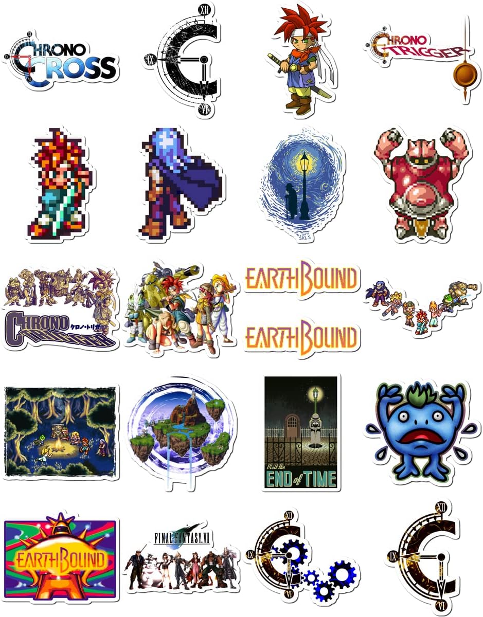 Amazon.com: Stickers 20 Pcs Per Pack Chrono Aesthetic Trigger Laptop ...
