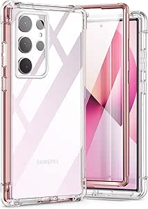 Amazon.com: SURITCH for Samsung Galaxy S23 Ultra Clear Case 6.8" (Only), [Built-in Screen ...