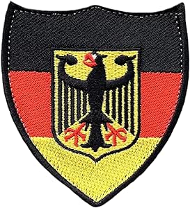 Germany Flag Patch (3 Inch) Embroidered National Badge (Hook + Loop ...