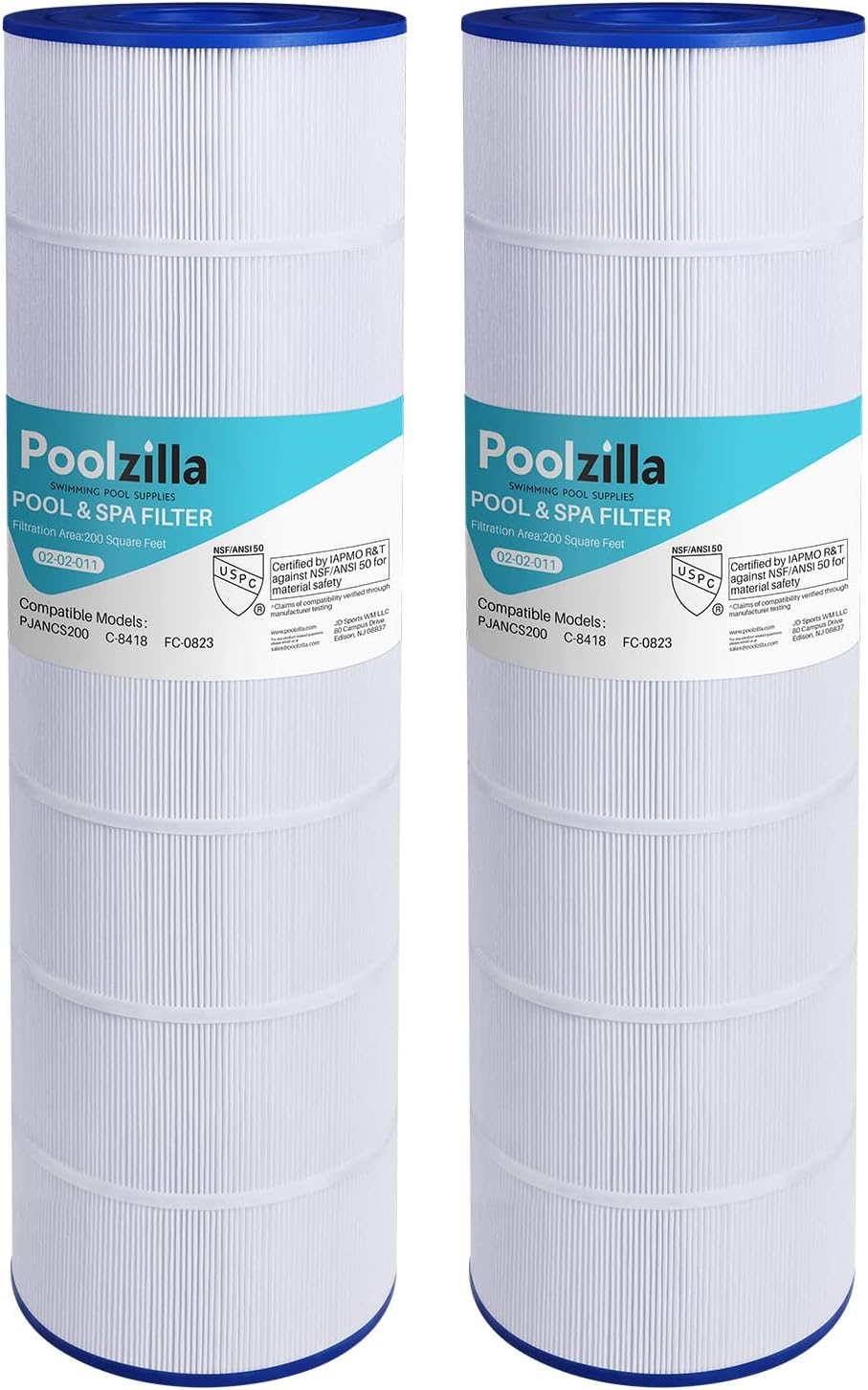 Amazon.com : Poolzilla 2 Pack Pool Filter Cartridge Replacement for ...
