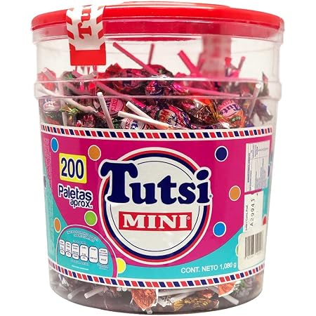 Tutsi Pop - Paleta Tutsi Pop Bote con 80 Piezas : Amazon.com.mx ...