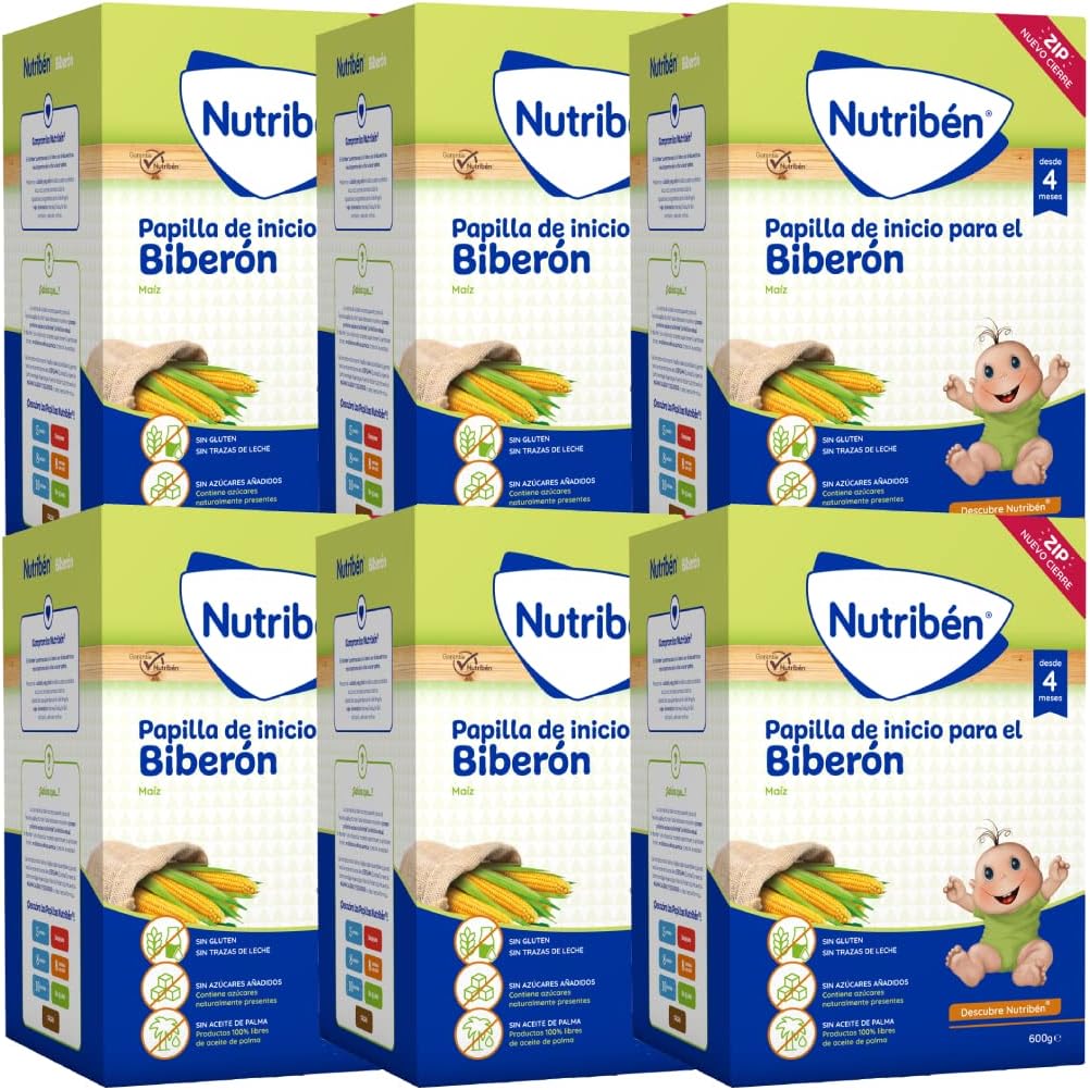 Nutribén Papilla de Inicio al Biberón, 3600g | Alimento para Bebés a ...