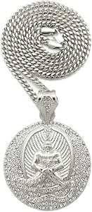 Amazon.com: For Mens 2Pac Euphanasia Pendant & 20" Cuban Chain Hip Hop ...