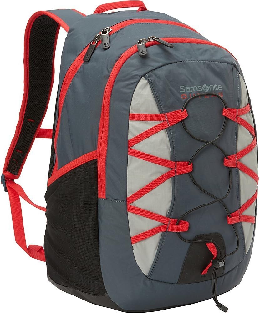 Amazon.com: Samsonite Outlab Crossfire Backpack, Grey/Red, One Size ...