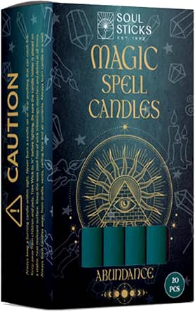 Amazon.com: Soul Sticks 4" Magic Spell Chime Taper Premium Candles 20 ...