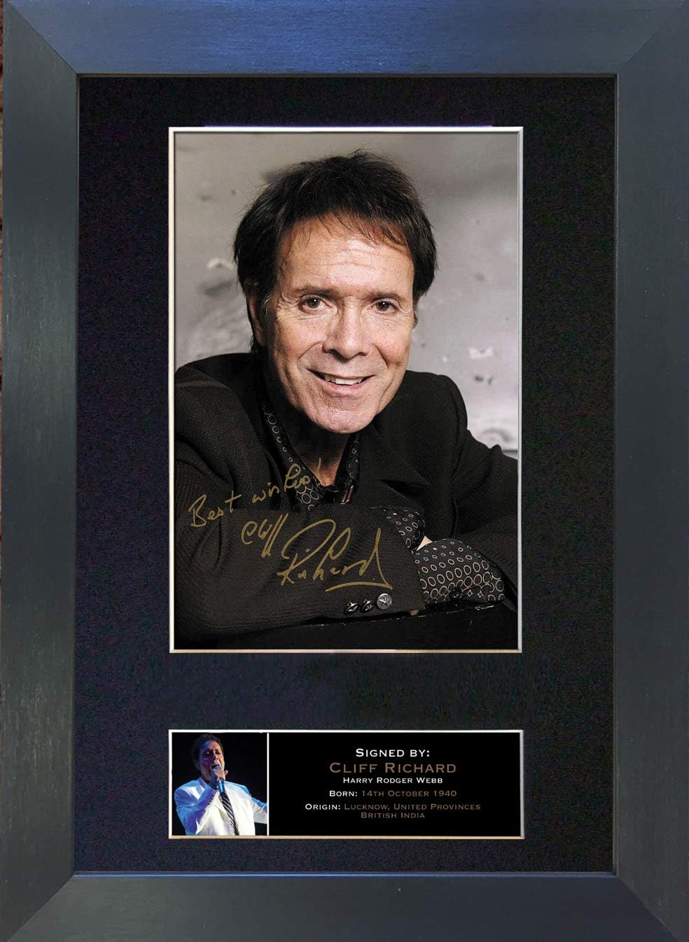 CLIFF RICHARD Signed Autograph Mounted Photo Reproduction PRINT A4 Very ...