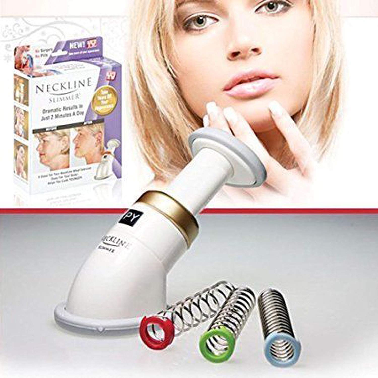 Tiger Trade Portable Neckline Jaw Massager Slimmer Neck Exerciser Chin ...