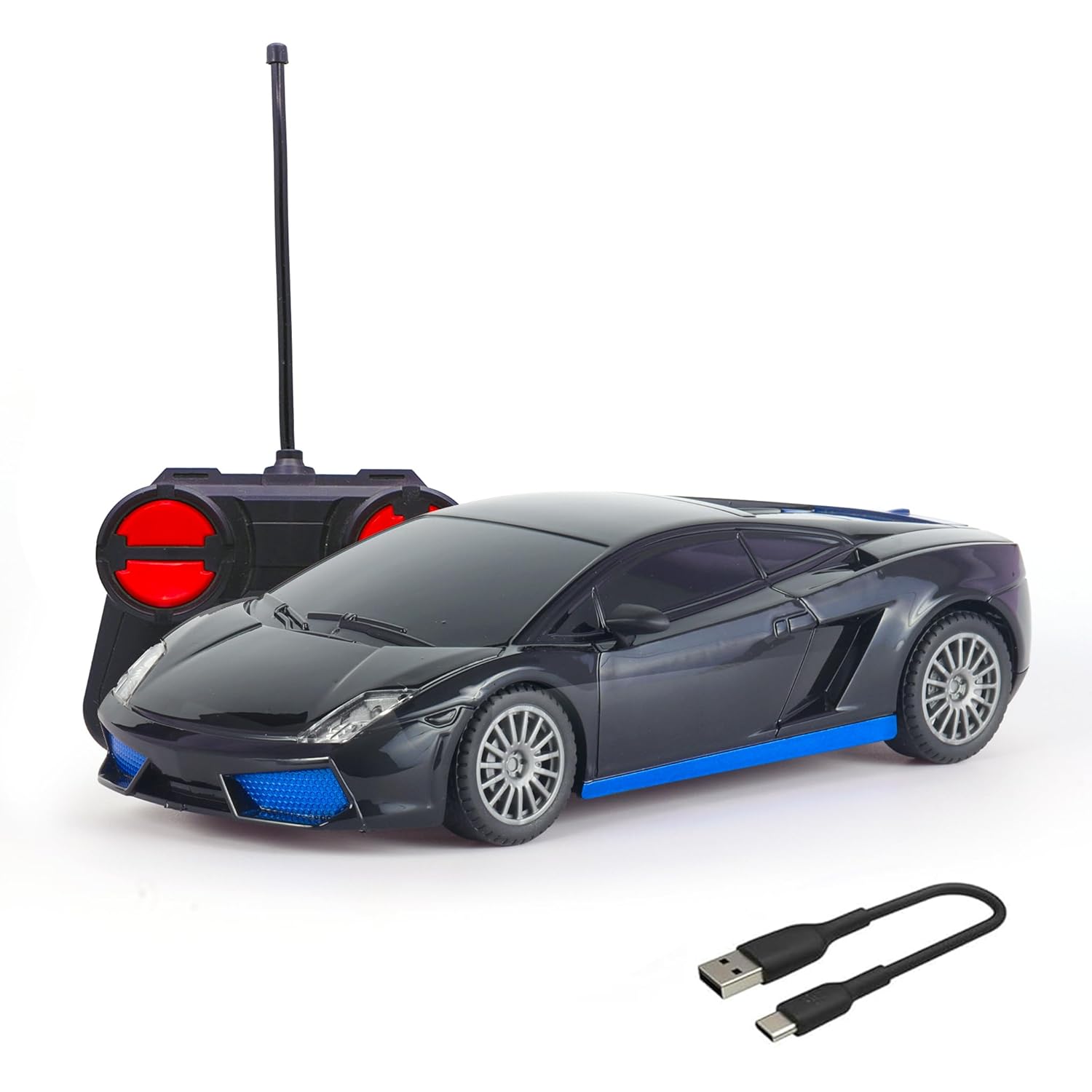 Buy Popsugar High Speed Mini 1:24 Scale C-Type USB Rechargeable Remote ...