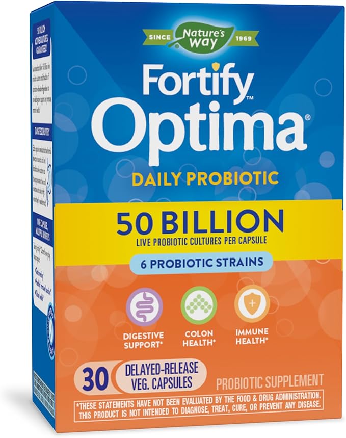 Amazon.com: Nature's Way Fortify Optima Daily Probiotic for Men and ...
