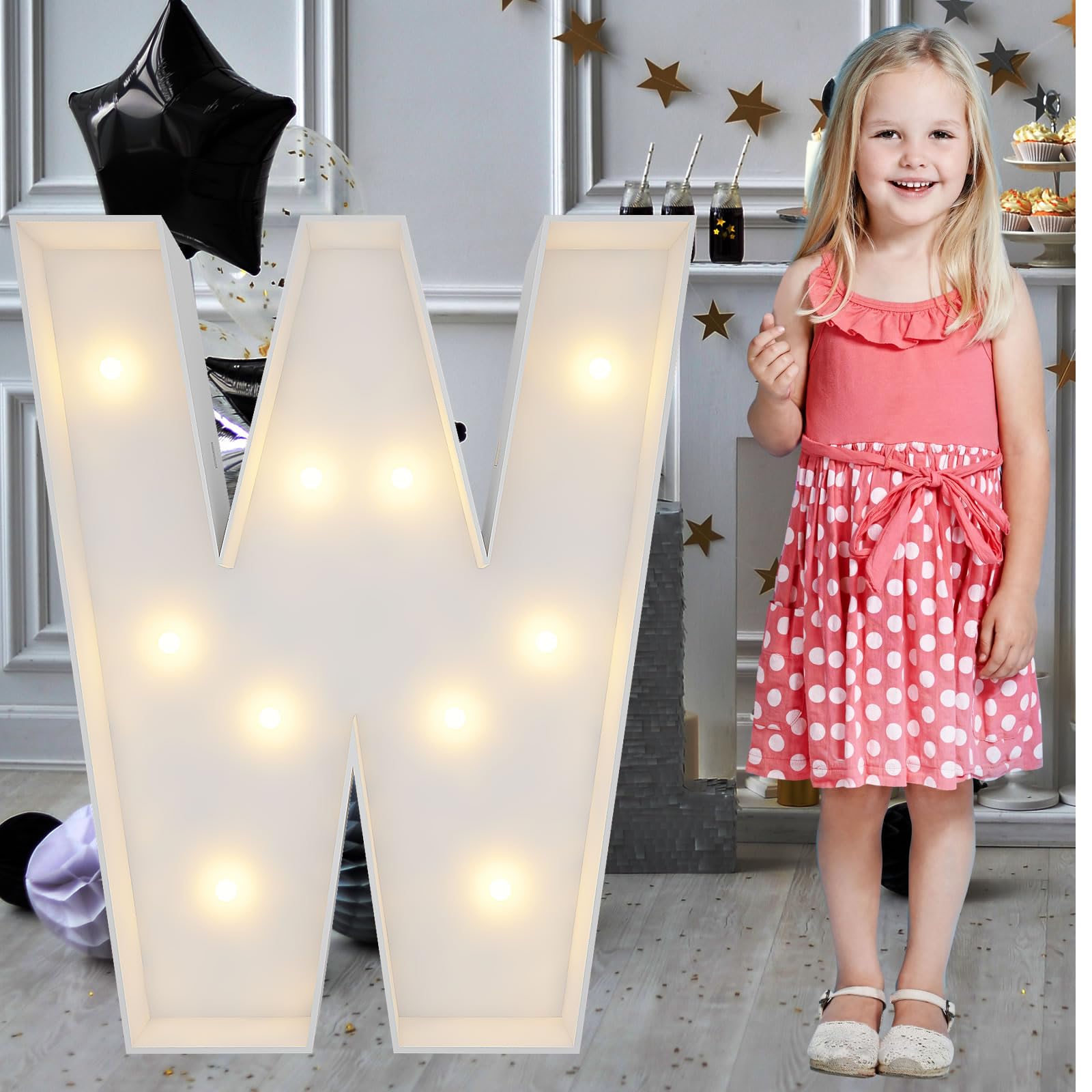 Snapklik.com : 3FT Marquee Light Up Letters W, Big Marquee Letter For ...