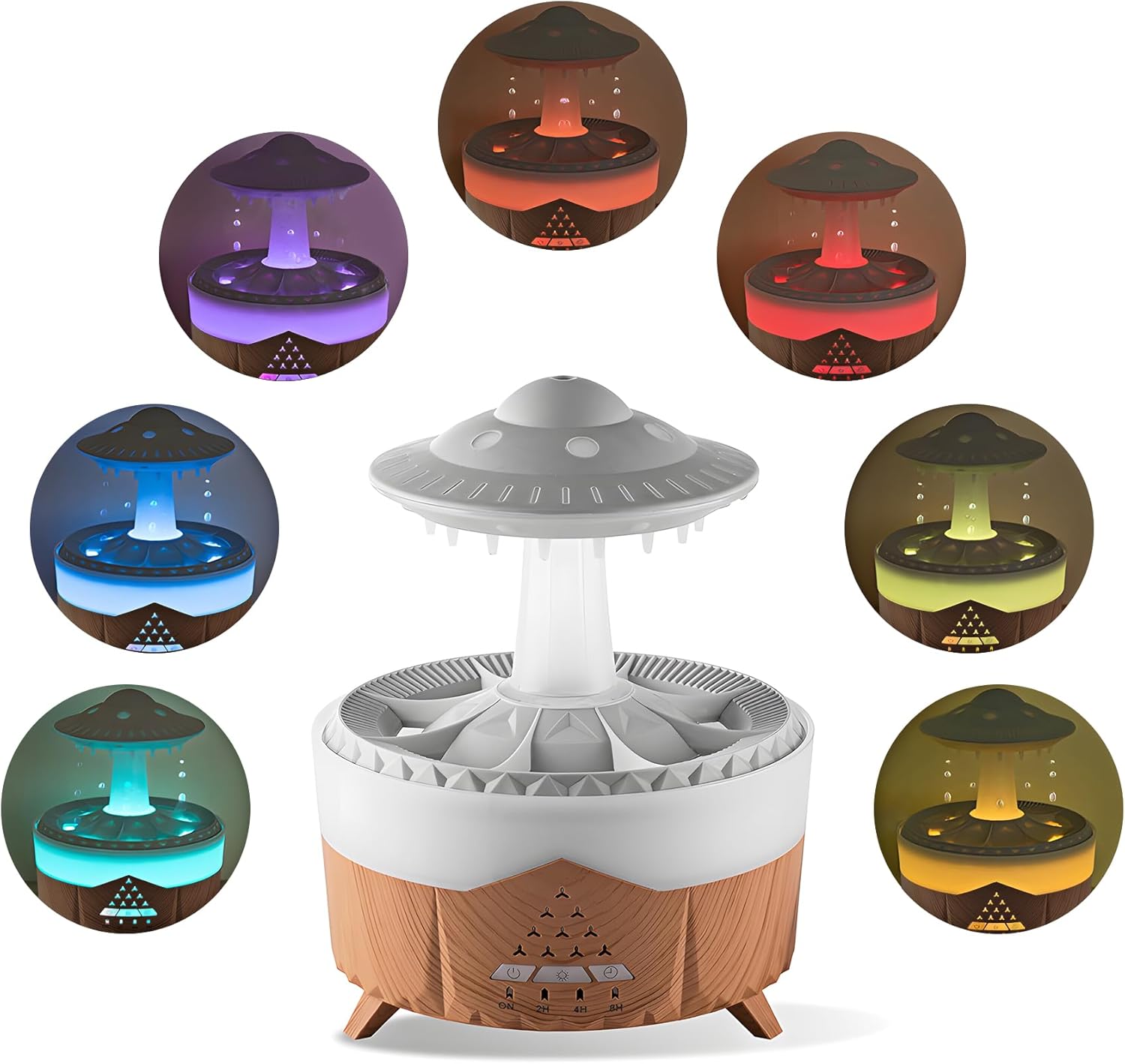 Amazon.com: VOYSILI 350ML Aromatherapy Humidifier Adjustable Lights ...