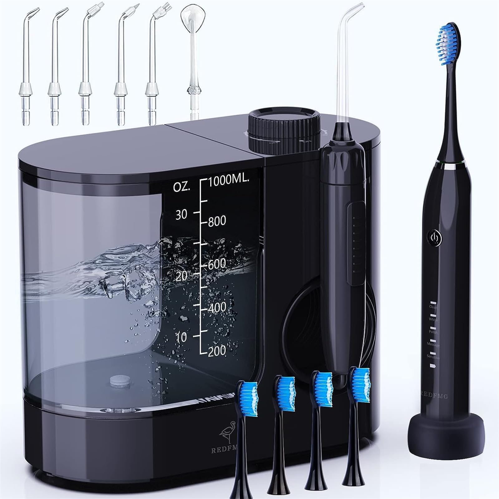 Amazon.com: Water Flosser & Ultrasonic Toothbrush Combo - Extra ...