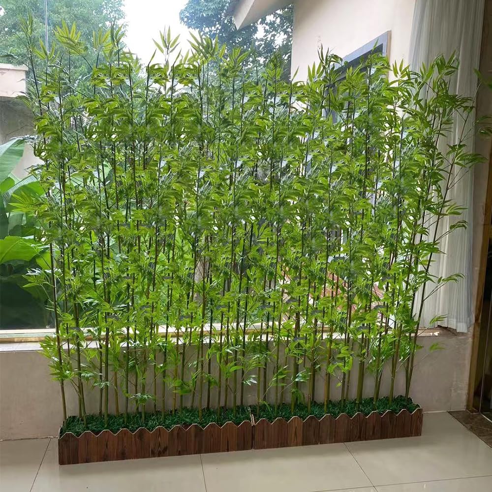 Amazon.com: 5FT Artificial Bamboo Privacy Fence Wall Screen, Artificial ...