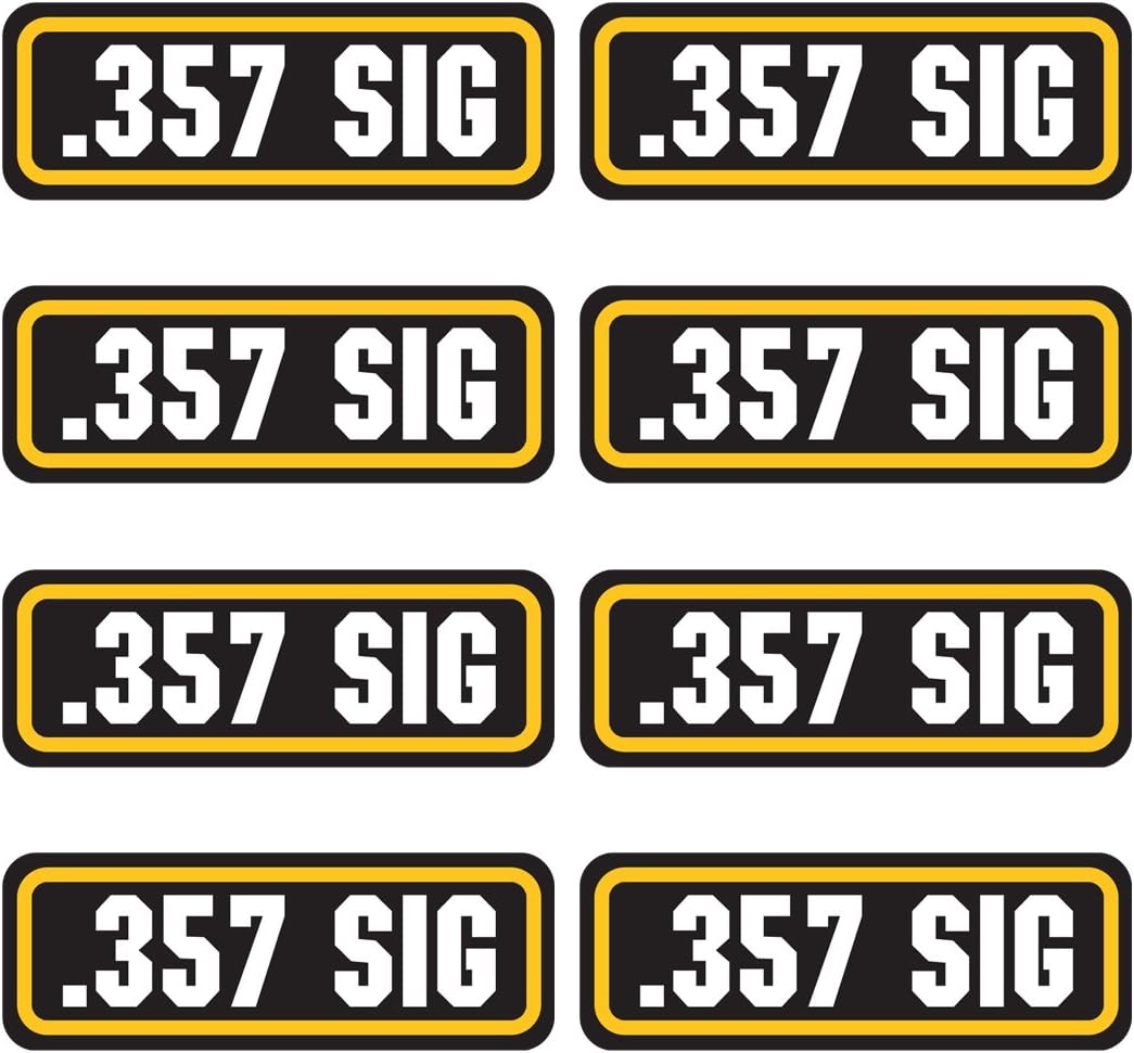 Amazon.com: 357 SIG Ammo Stickers Vinyl Decals for Ammo Cans Metal ...