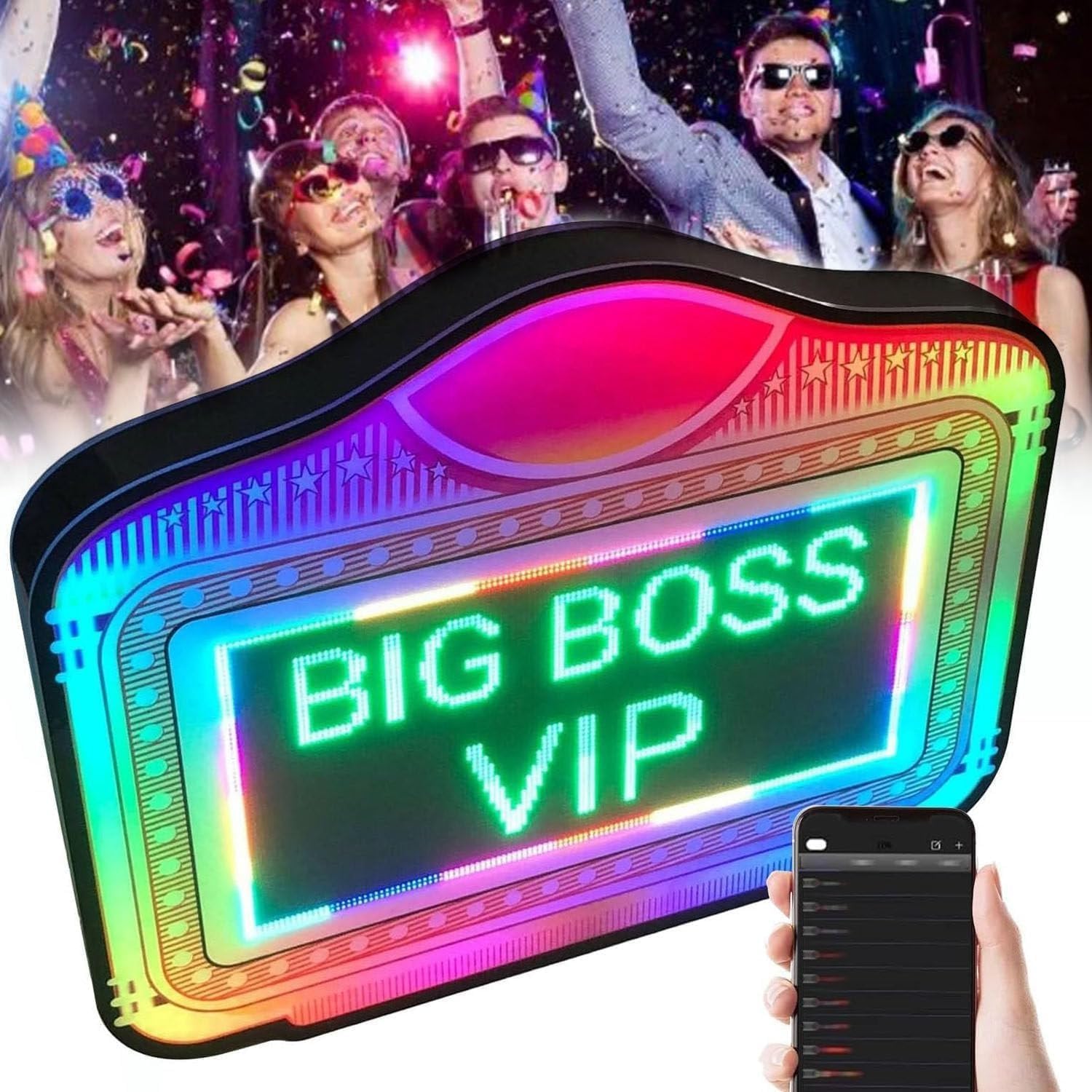 VIP Bottle Service Sign LED Letter Bottle Presenter With Color Change ...
