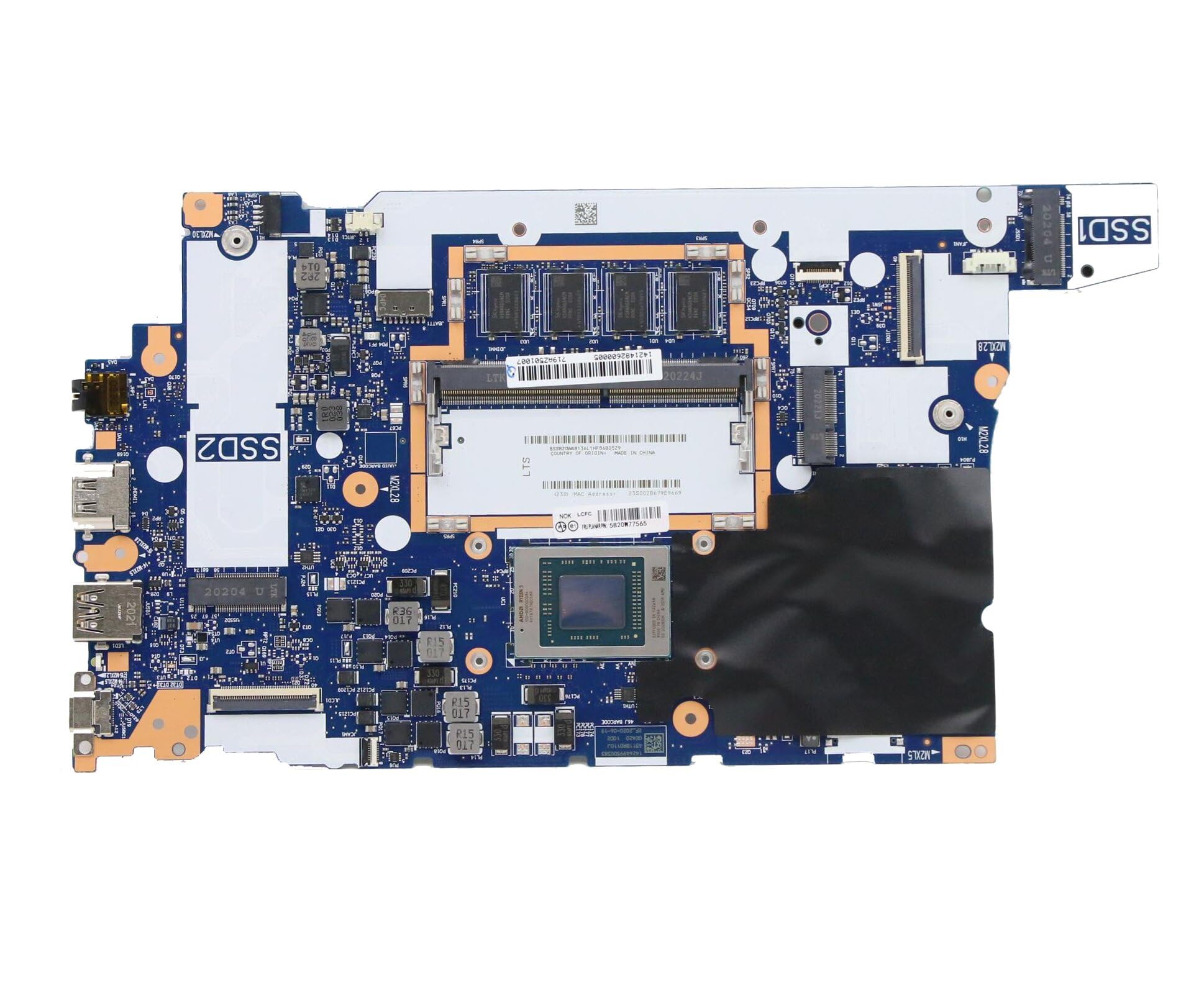Amazon.com: ZQXHTC Compatible for Thinkpad E14 Gen 2 Motherboard R5 ...