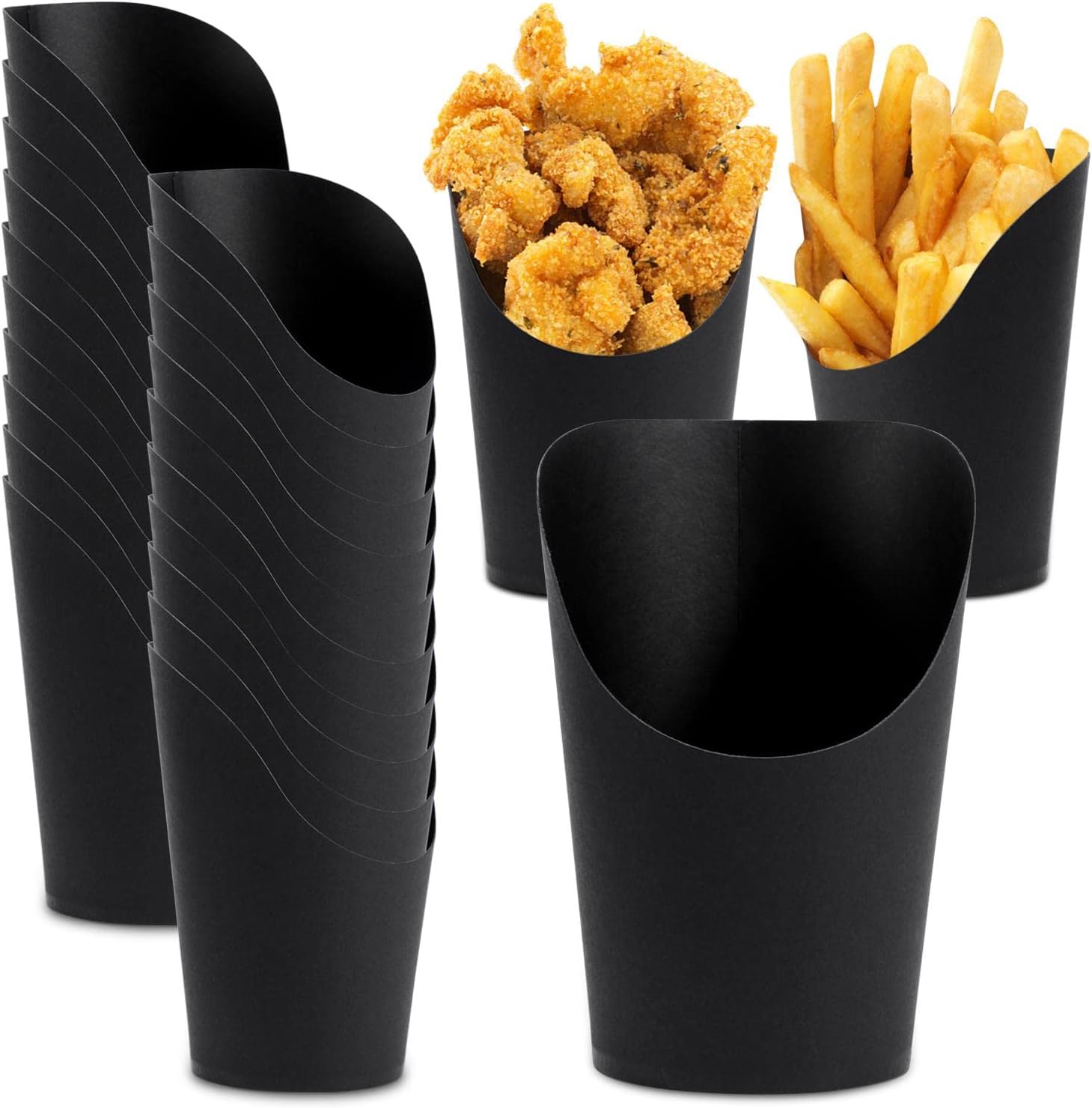 Amazon.com: QWLWBU 100Pcs French Fries Holder 14oz Disposable Paper ...