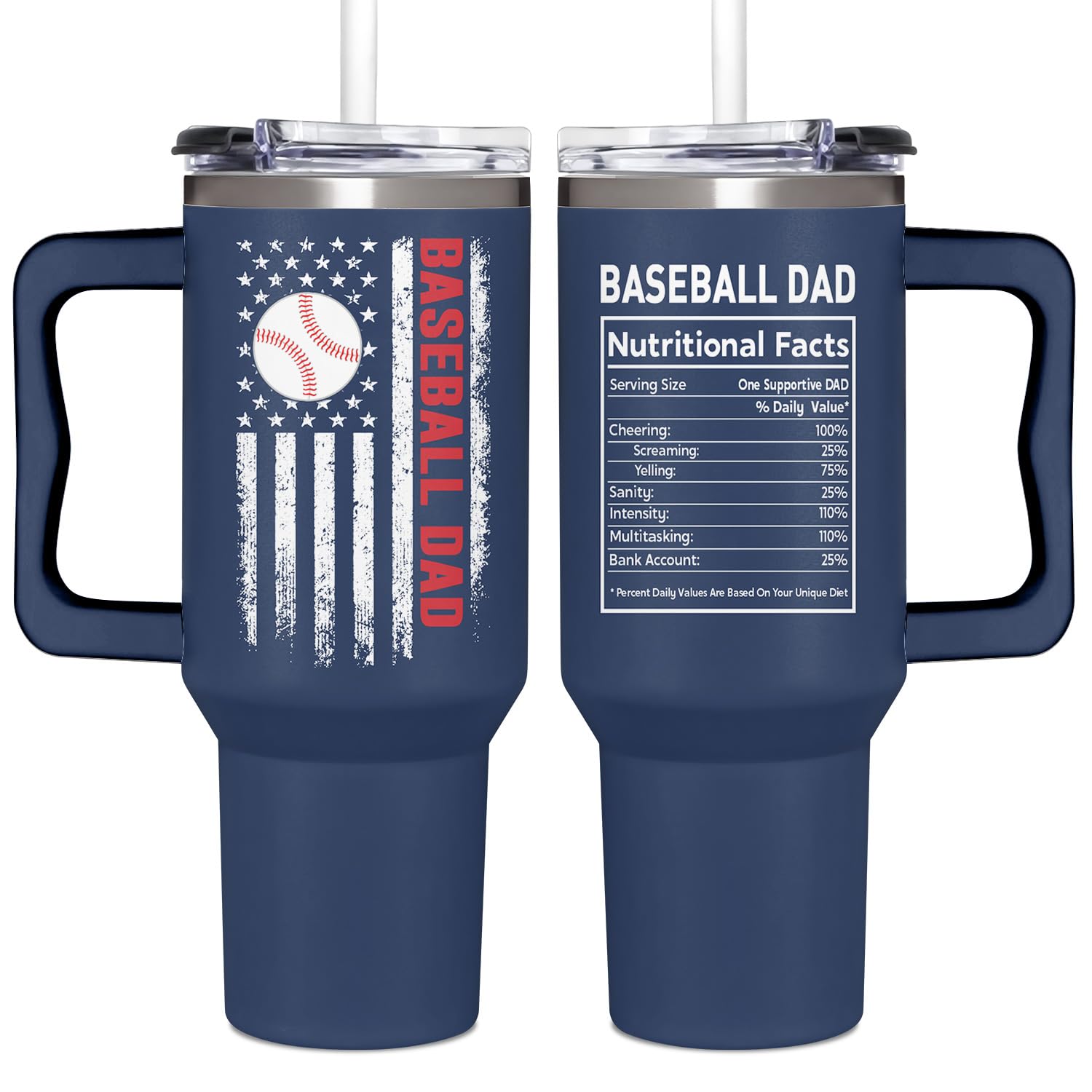 Amazon.com | Baseball Gifts, Baseball Dad 40oz Tumbler, Baseball Dad ...