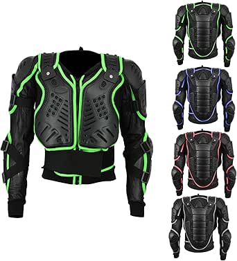 Amazon.com: Hive Moto Mens Motorcycle Full Body Armor Jacket spine ...