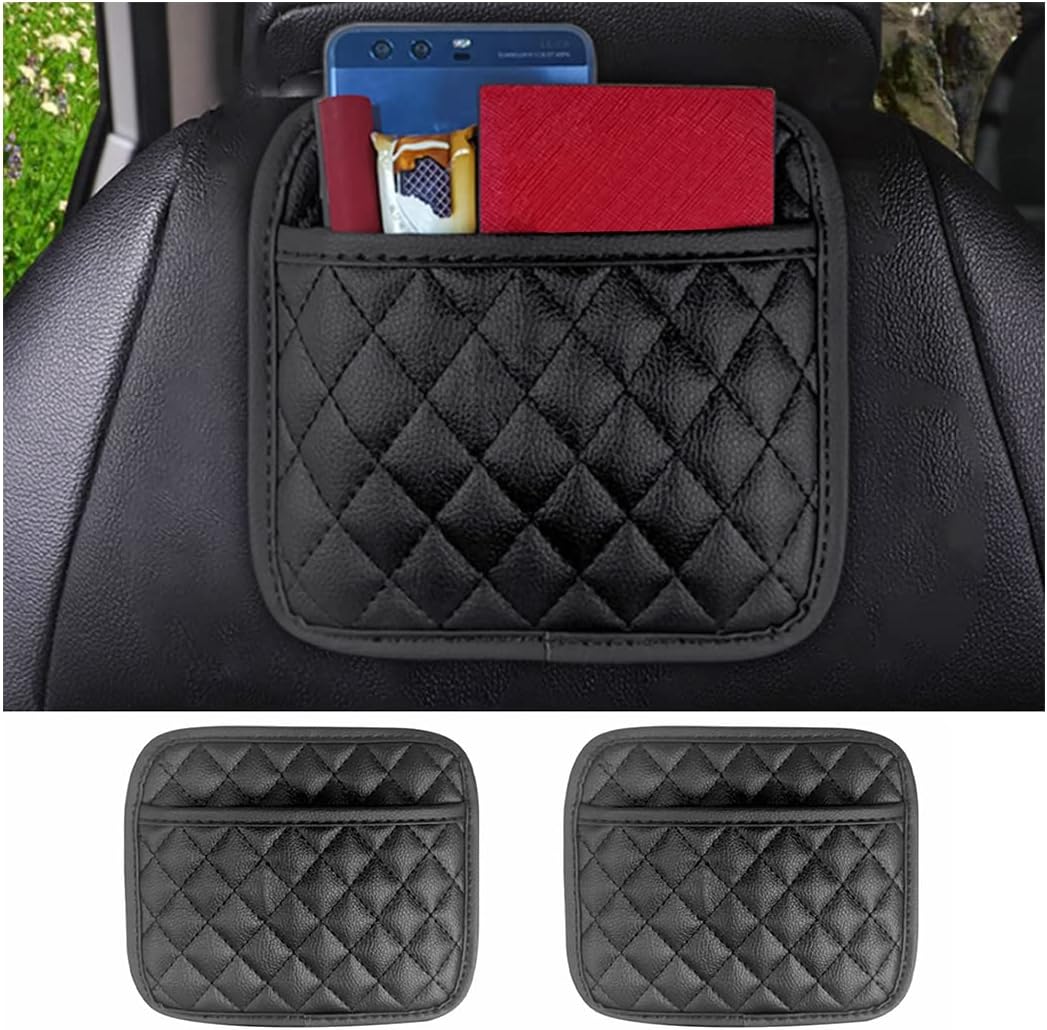 Amazon.com: Moioee 2PCS Car Side Pocket Organizer, Car Net Pocket Side ...