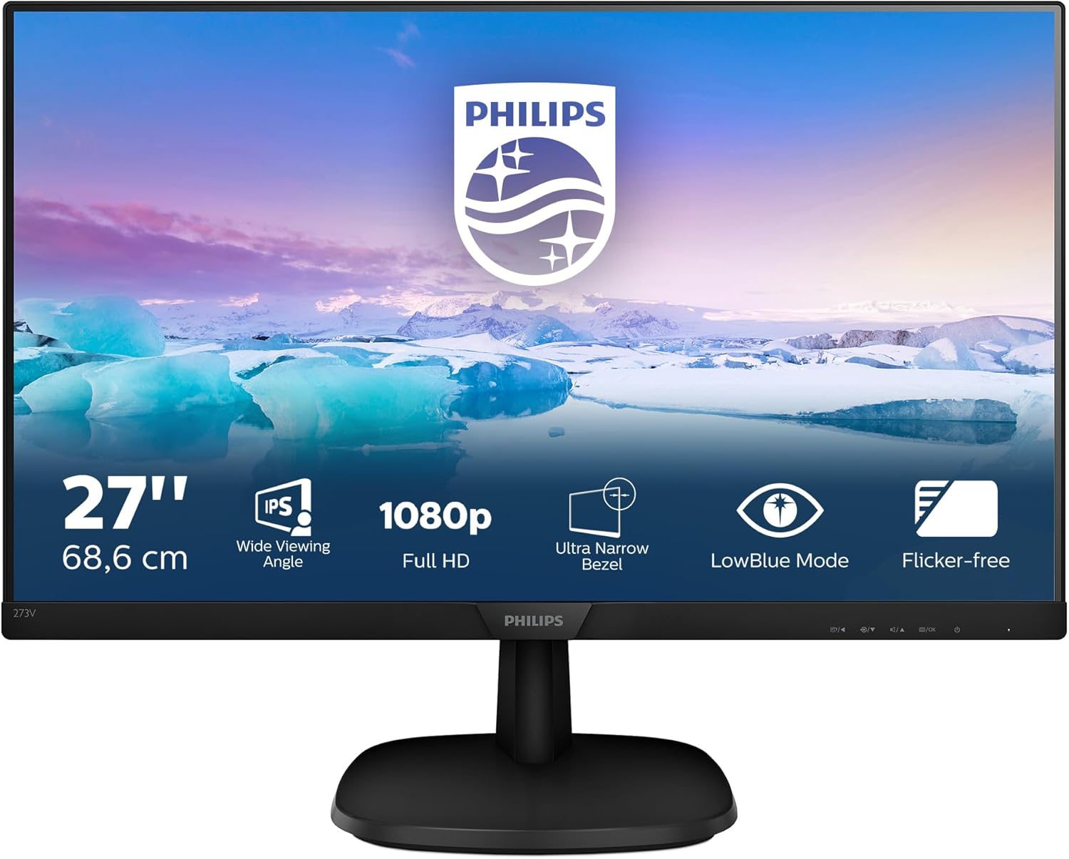 Philips 273V7QJAB - 27 Inch FHD Monitor, 75Hz, 4ms, IPS, Speakers ...