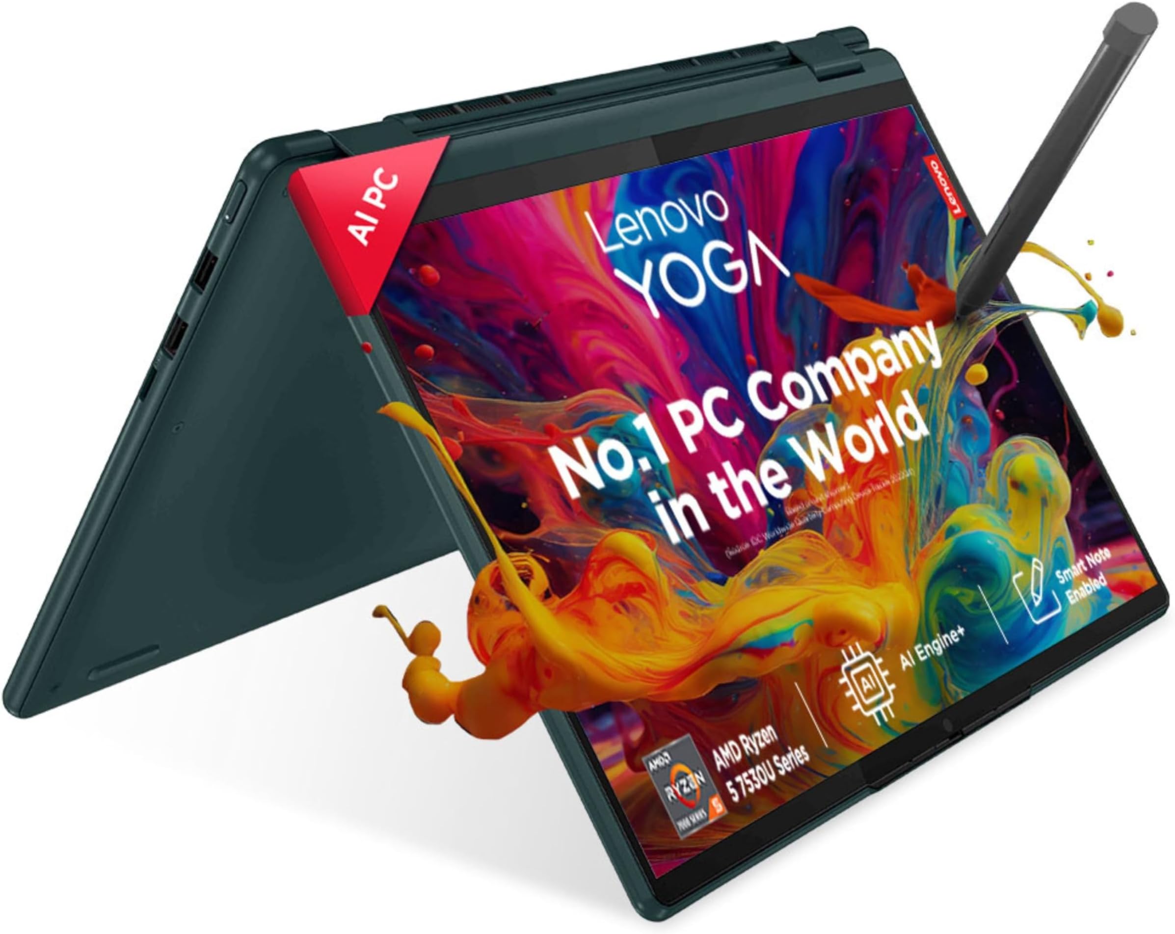 Lenovo Yoga 6 AMD Ryzen 5 7530U 13.3"(33.7cm) WUXGA 2-in-1 300Nits ...