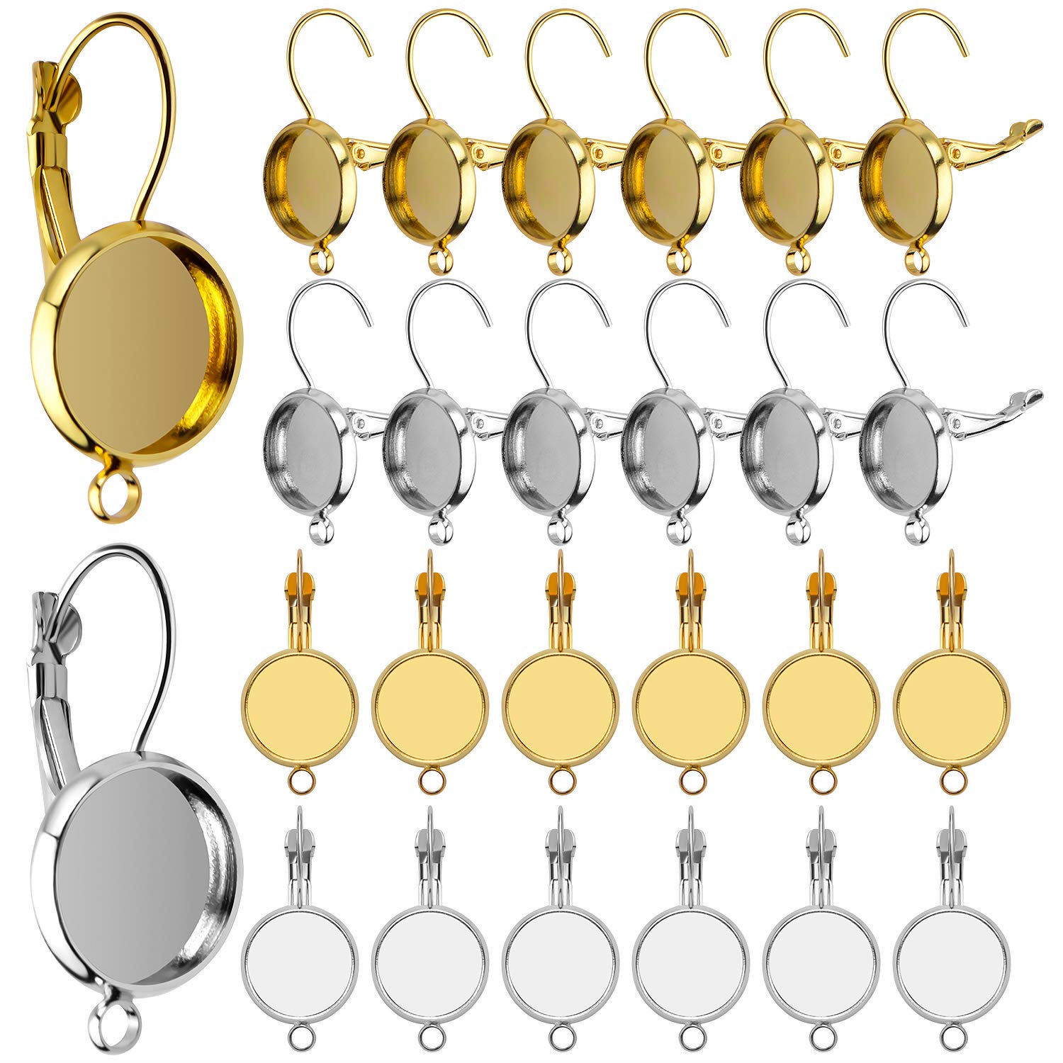 Leverback Earring Settings