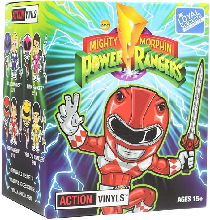 Amazon.com: Mighty Morphin Power Rangers Blind Box 3" Action Vinyls ...