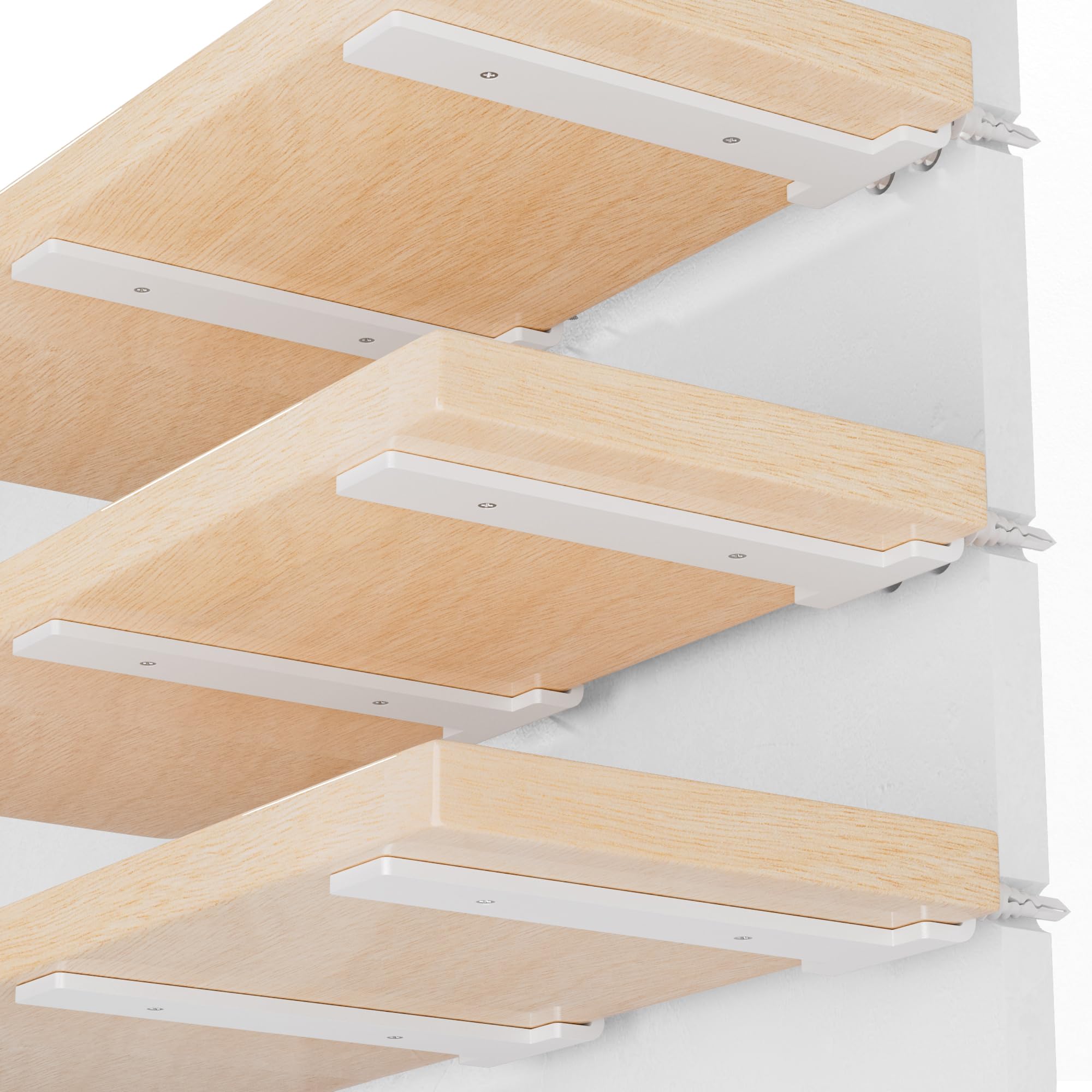 Snapklik.com : Hidden L Floating Shelf Brackets 12 Inch, 6 Pack Heavy ...