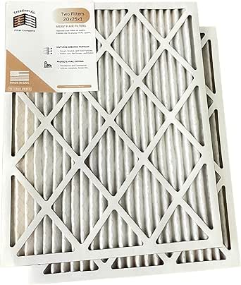 Amazon.com: 20X25x1- Pleated HVAC Furnace Air Filter- Merv 9- Pack of 2 ...
