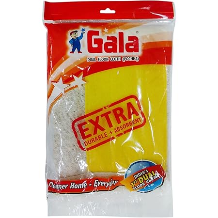 Gala Microfiber Advance Floor Cleaning Cloth(Pocha) for Mopping - White ...